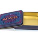 Matchbox Match Tin Metal Box Storage Holder Matches Firelighters ...