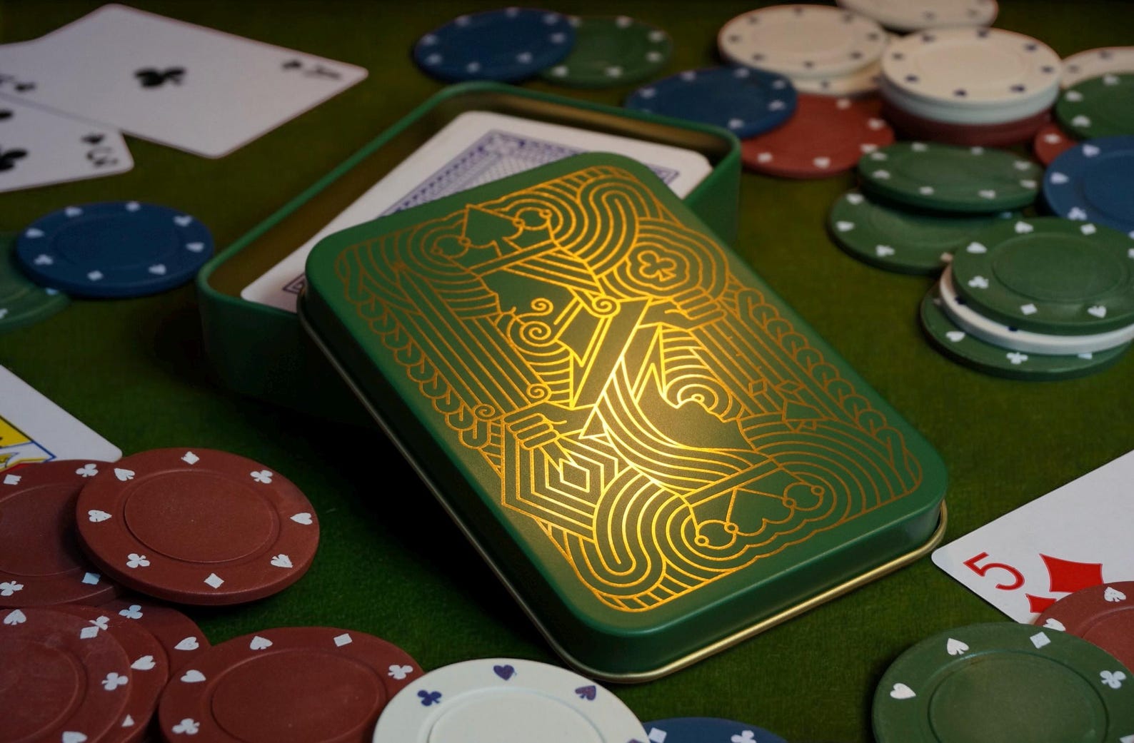 Tinit's Playing Card Tin Metal Box Case Cards Game Stocking Filler Gift ...