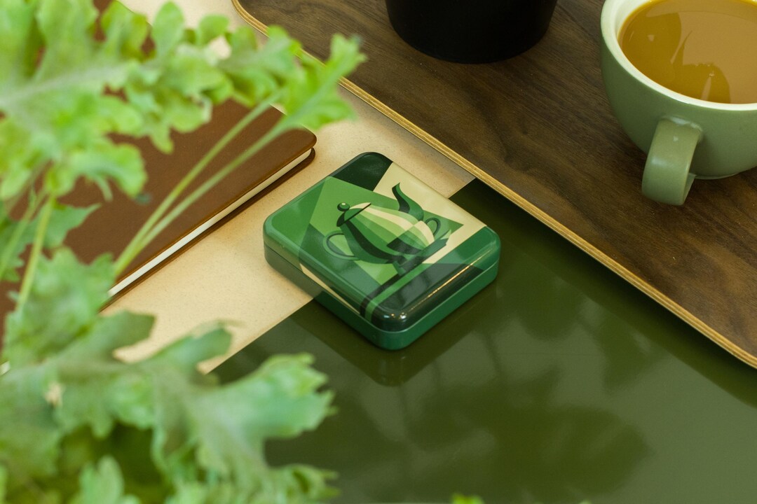 TINIT Tea Bag Travel Tin 'tea-ometry' - Portable Metal Tea Bag Storage ...