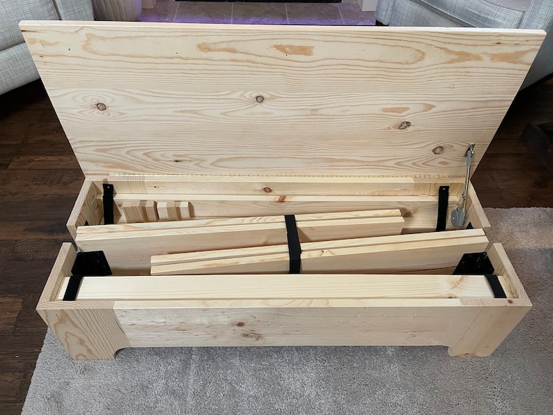 DIY Folding Bed in a Box Woodworking Plans (PDF) - Etsy