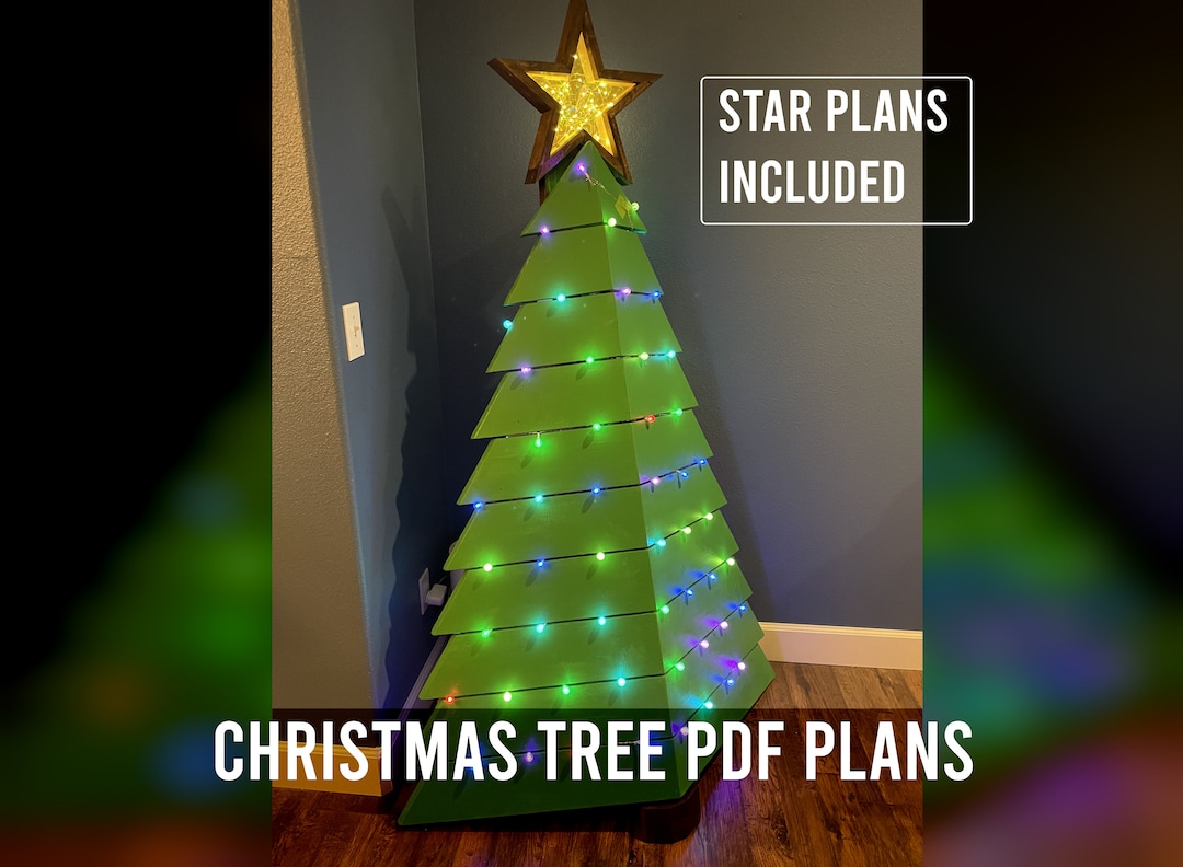DIY Wooden Christmas Tree Plans: 6ft Wood Star (PDF Plan) - Etsy