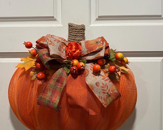 Pumpkin Wreath - Etsy