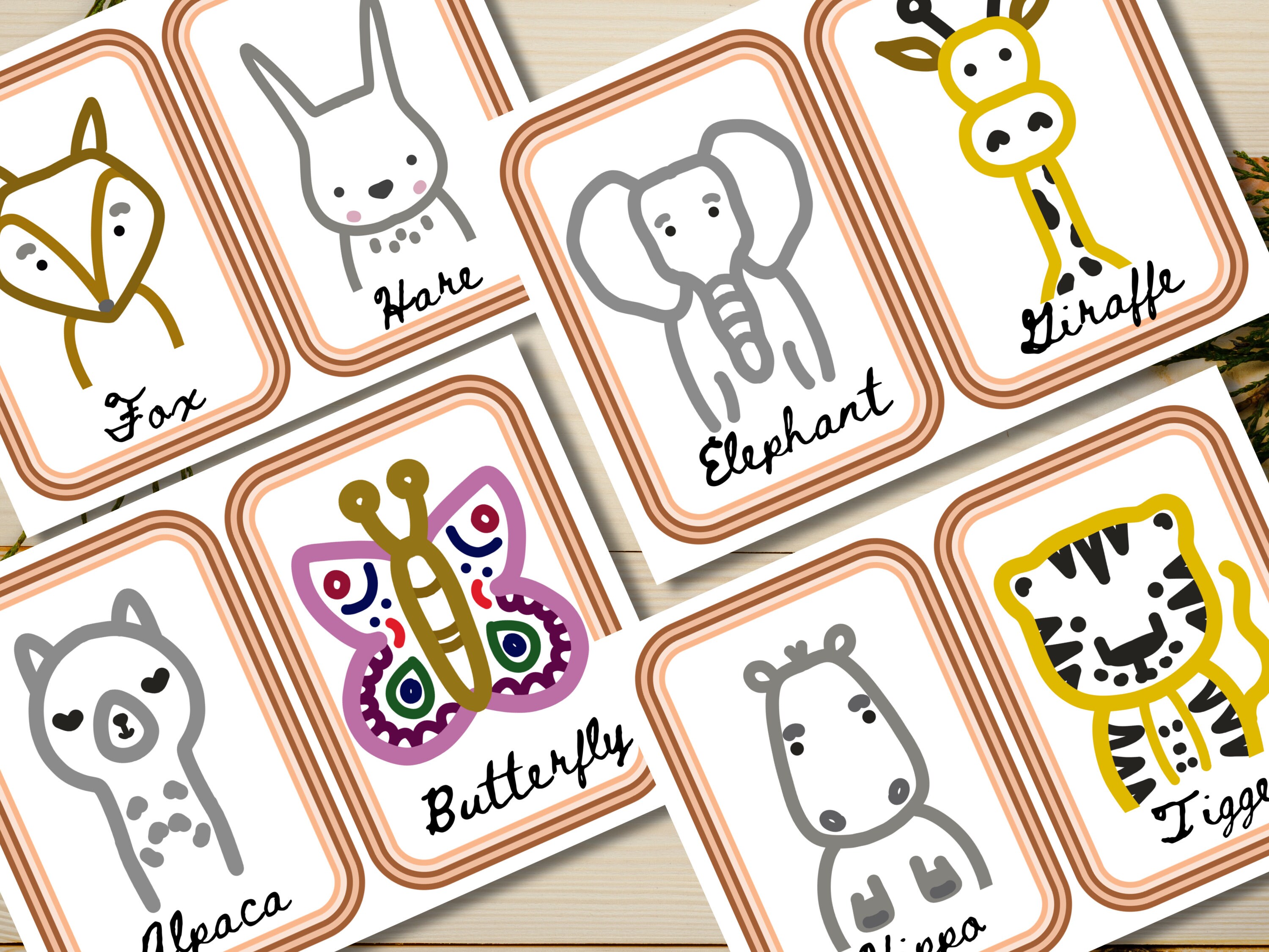 Animal Play Dough Mats, Digital Download, Play Dough Activity ...