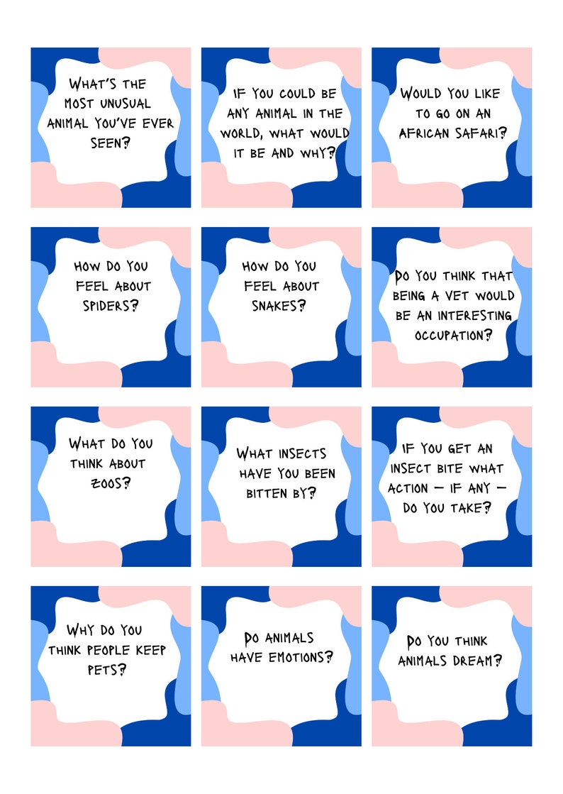 Conversation Cards, Conversation Starters,kids Conversation Cards ...