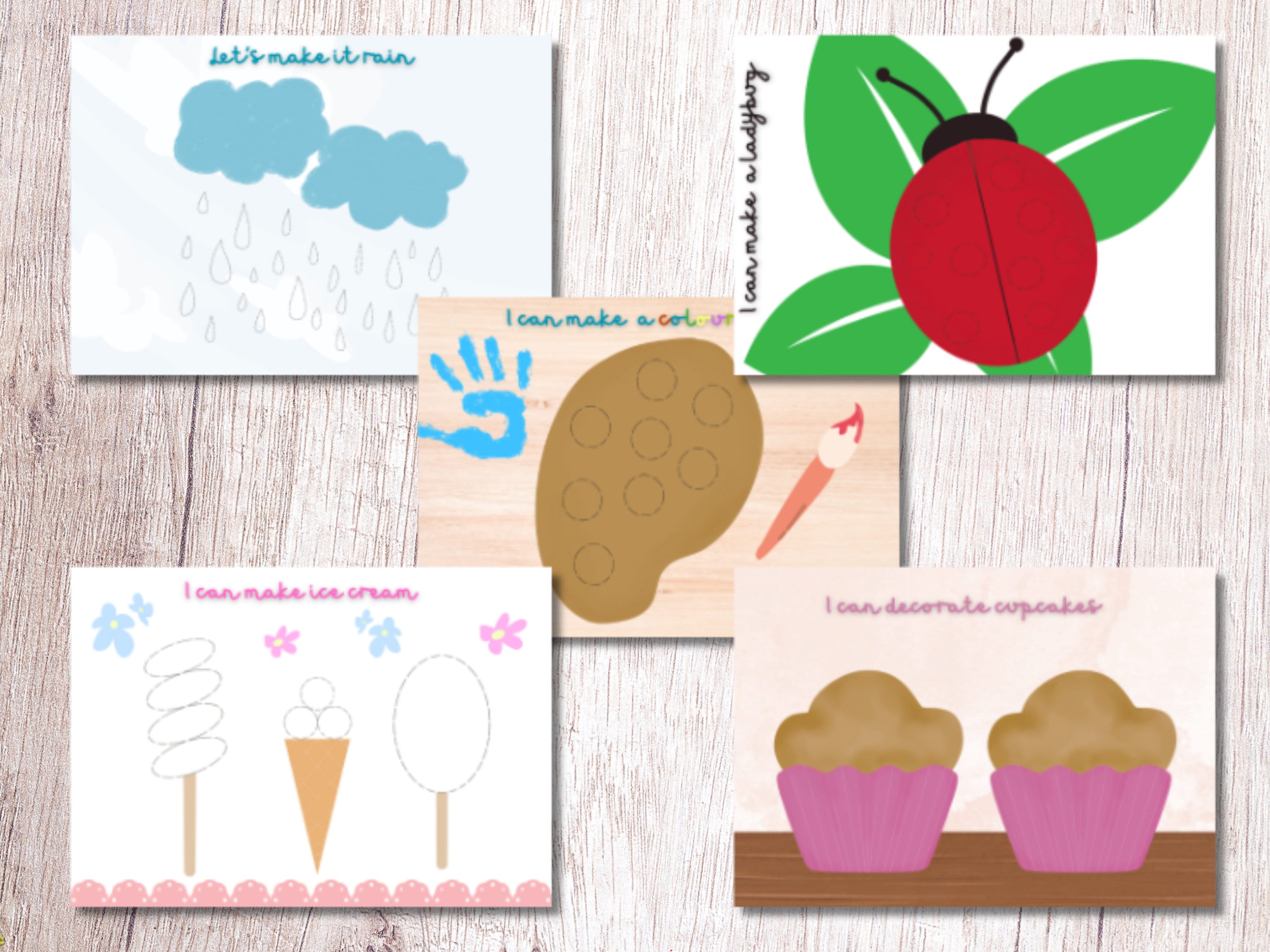 10 Play Dough Mats, Digital Download, Play Dough Activity, Montessori ...