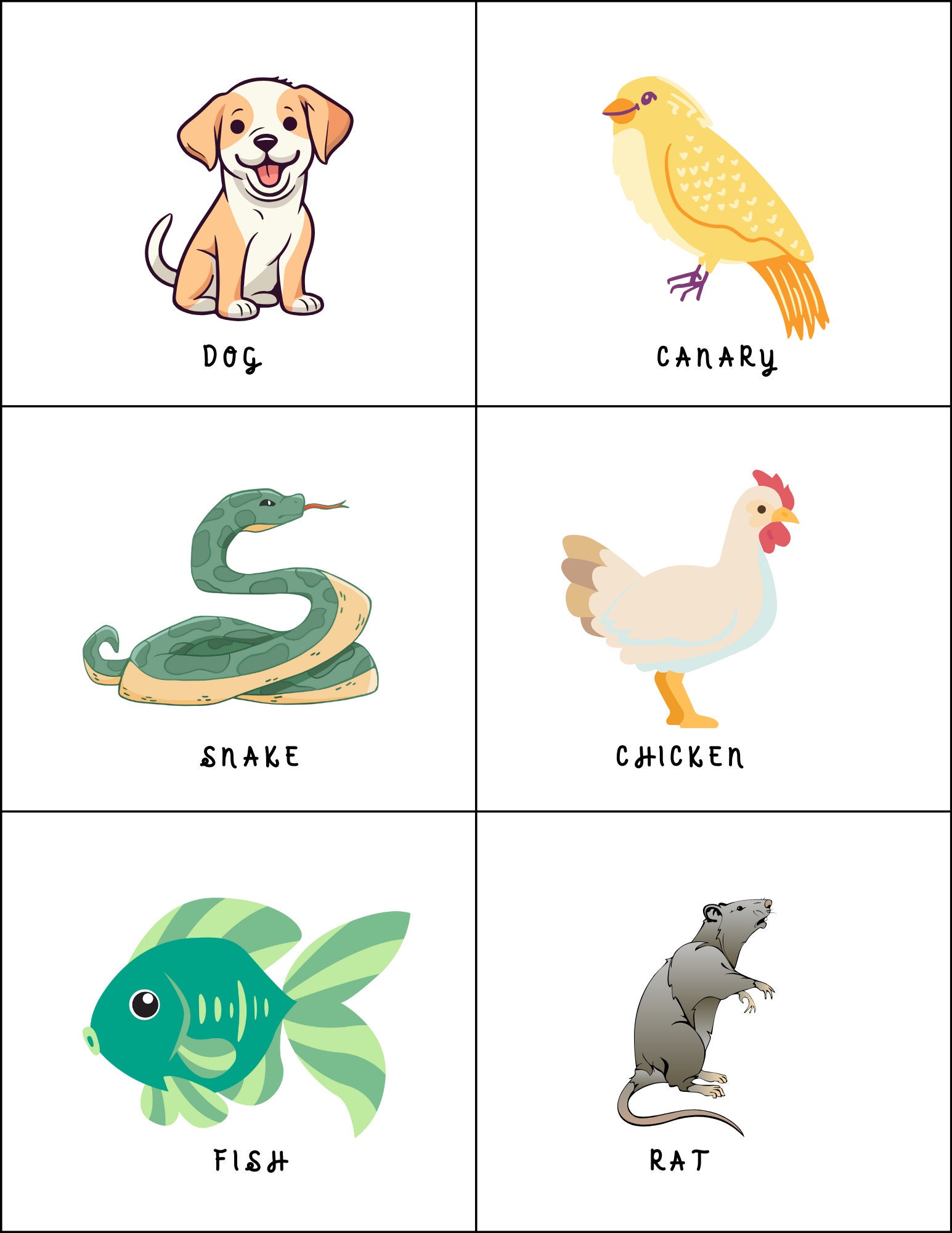 Pet Bingo Cards, 30 Bingo Cards, Printable Bingo Cards, Pet Activity ...