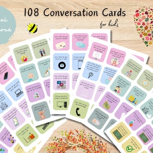 Conversation Starters,conversation Cards for Kids,table Talk ...
