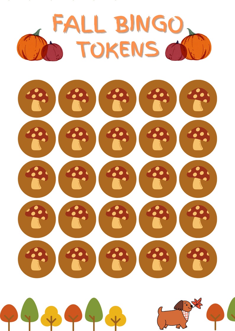 Fall Bingo Cards, 30 Bingo Cards, Printable Bingo Cards, Fall Activity ...