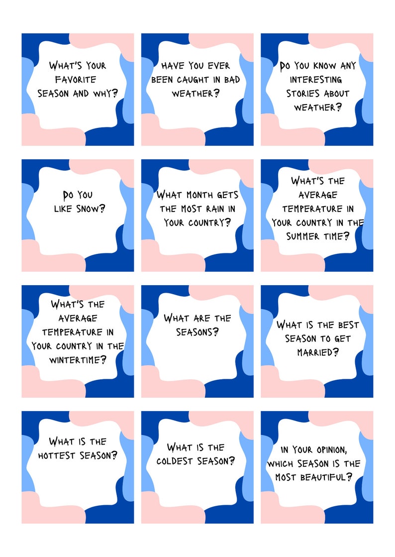 Conversation Cards, Conversation Starters,kids Conversation Cards ...