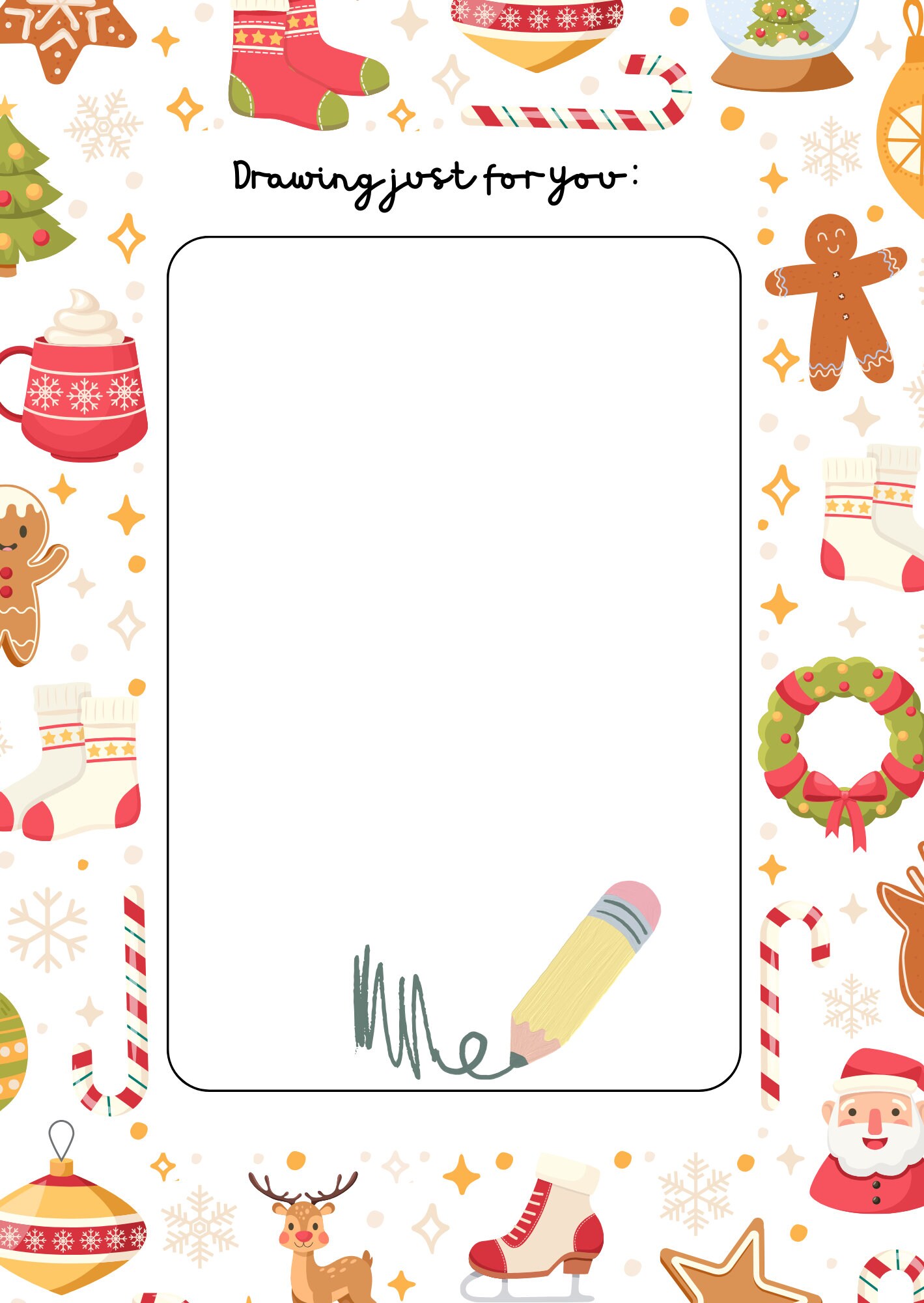 Letter to Santa,drawing to Santa,christmas Santa Letter,kids Letter to ...