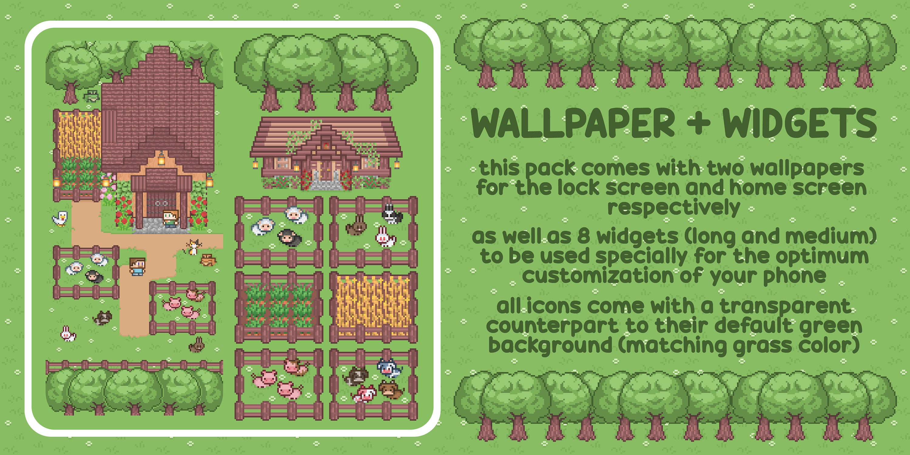 Cute Pixel Minecraft Icon Pack | App Icon Set With Wallpaper ...