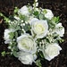 Artificial Wedding Flowers Ivory Rose Gypsophila Informal Hand Tied ...