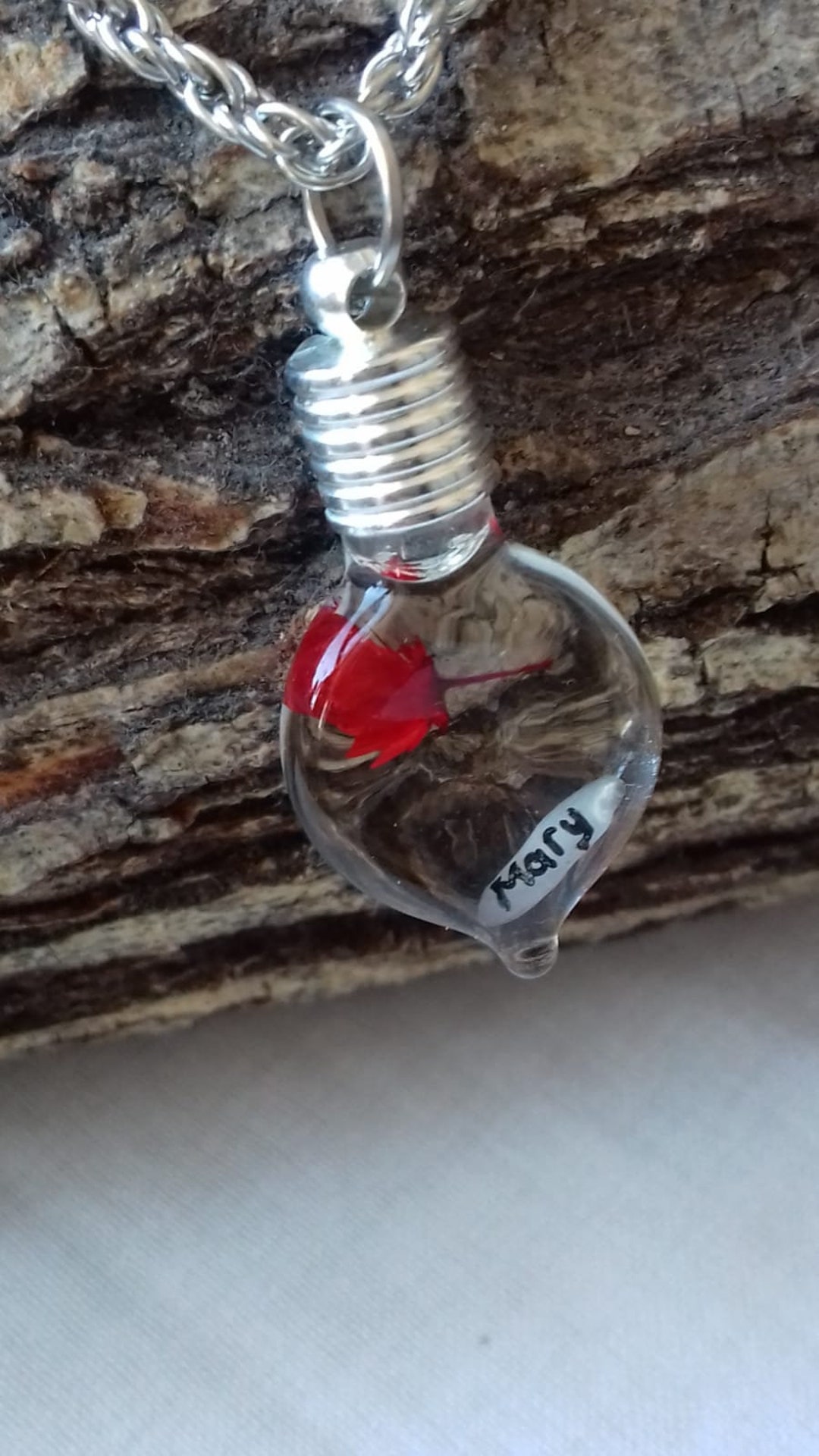 PERSONALIZED Rice Necklace Gift Unique, and Girlfriend, Name on ...