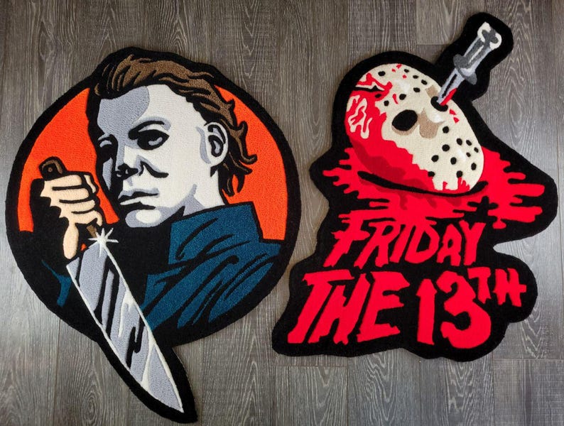 Friday the 13th Handmade Rug - Etsy
