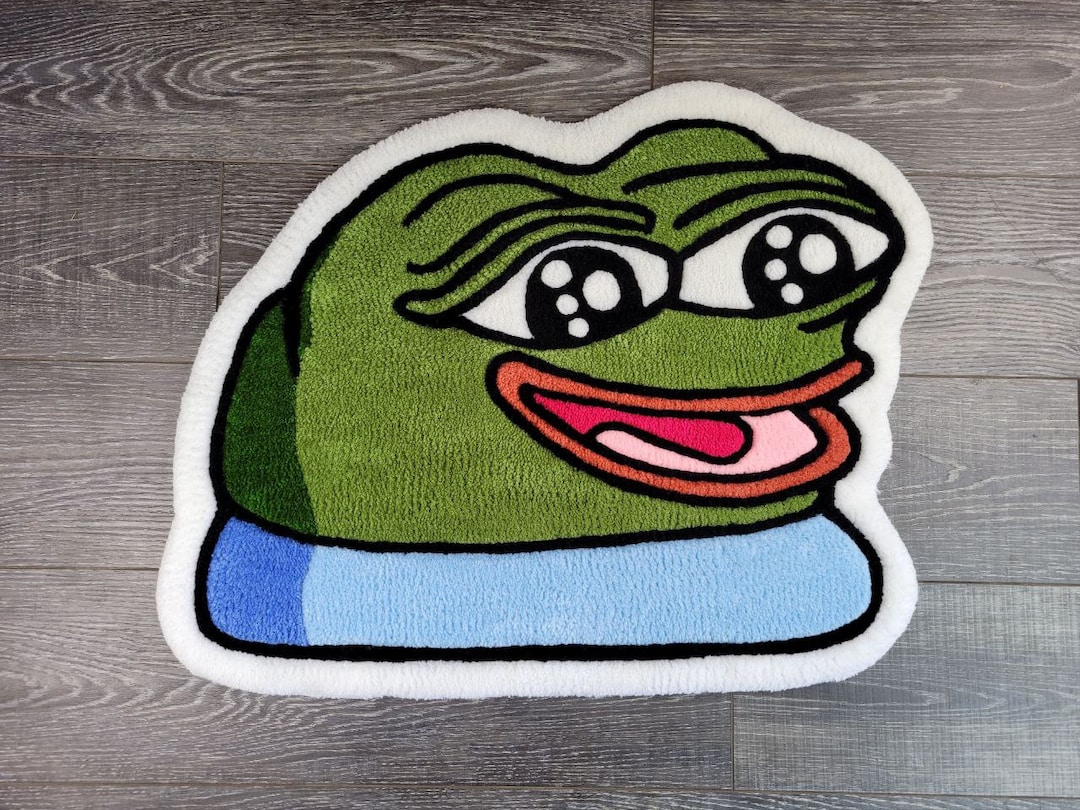 Pepe the Frog (peepohappy) Handmade Rug - Etsy