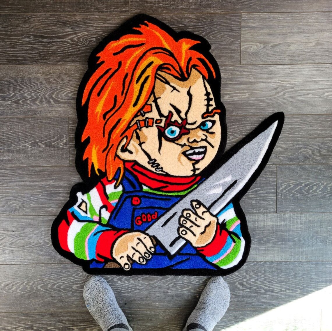 Chucky Horror Movie Handmade Rug - Etsy