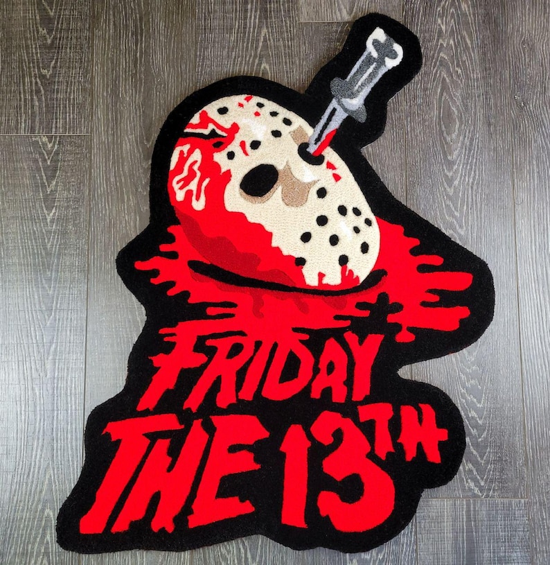 Friday the 13th Handmade Rug - Etsy