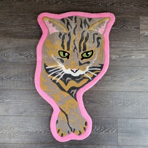 Custom Pet Portrait Handmade Rug - Etsy