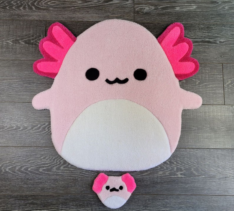 Squishmallows Archie the Axolotl Handmade Rug - Etsy