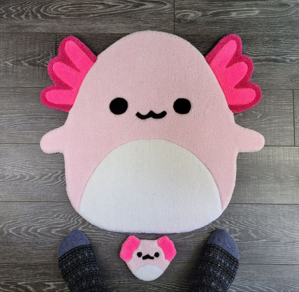 Squishmallows Archie the Axolotl Handmade Rug - Etsy
