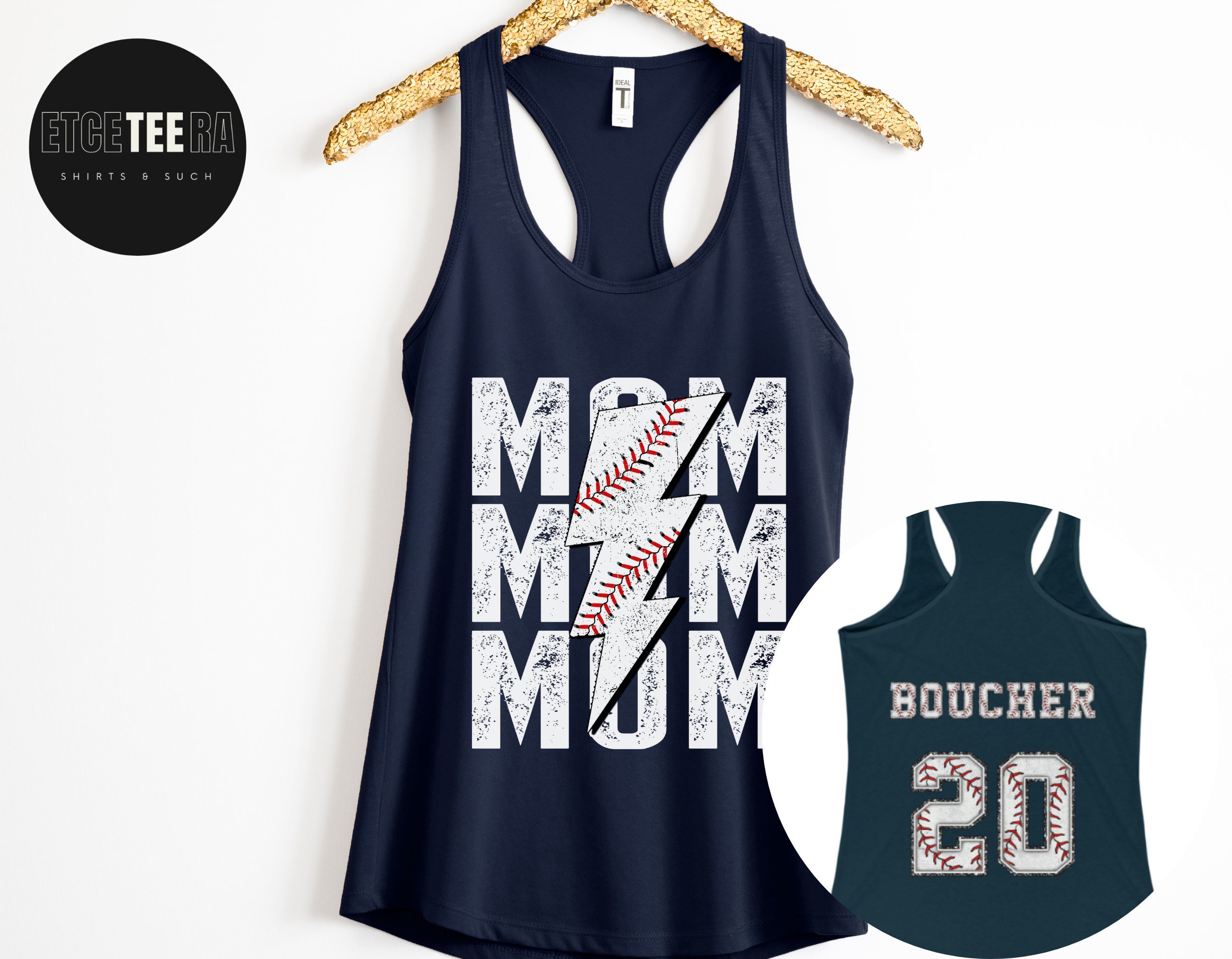 Baseball Mom Tank Top Summer Baseball Shirt Custom Baseball - Etsy