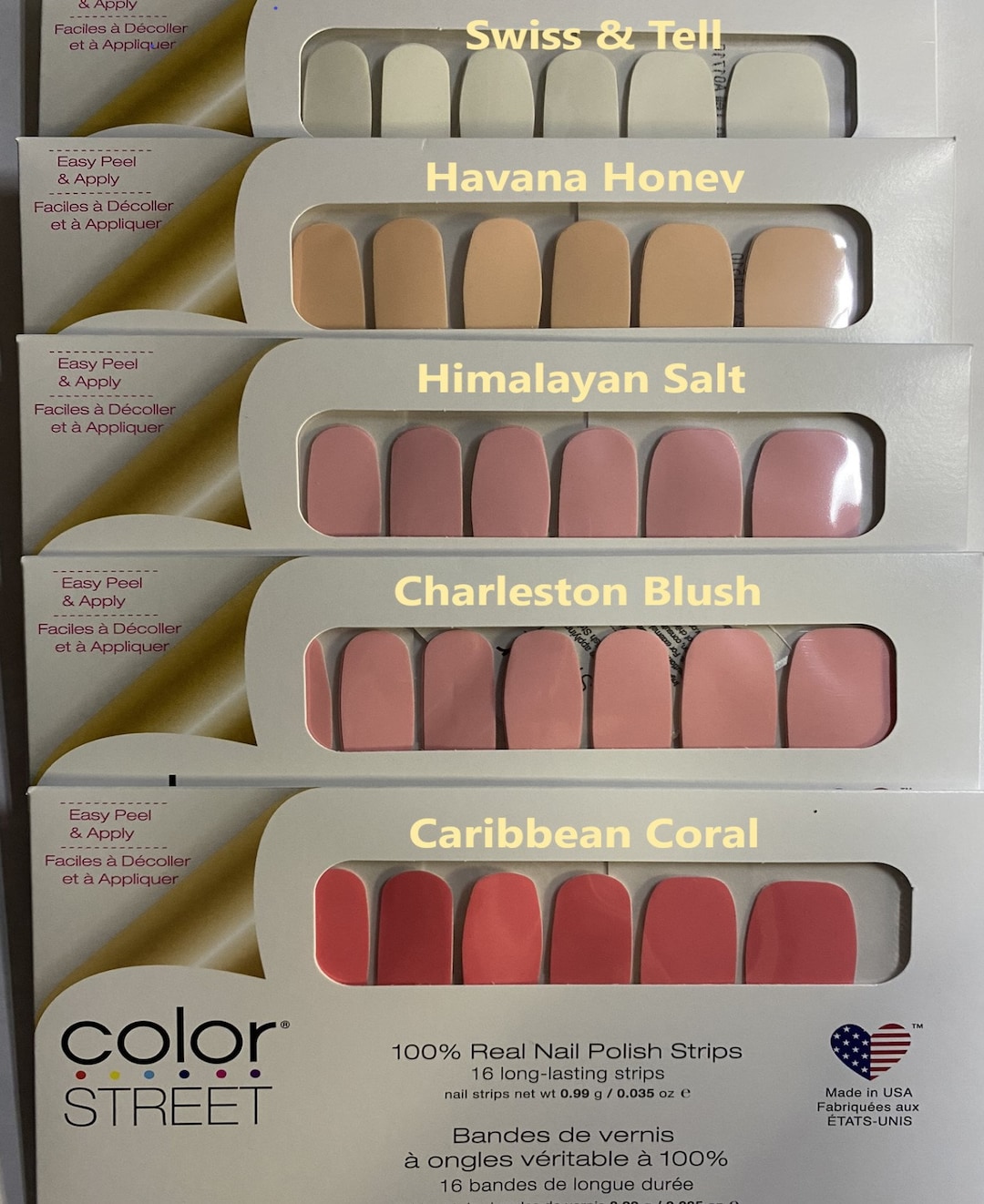 Color Street Nail Polish Strips: Solid Creme, Matte, or Shimmer - USA ...