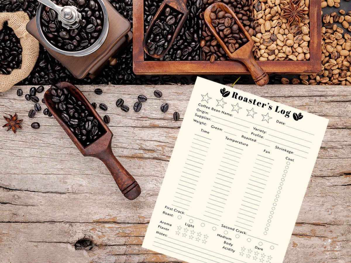 Coffee Roasting Log Printable Template | Instant Download | Home ...