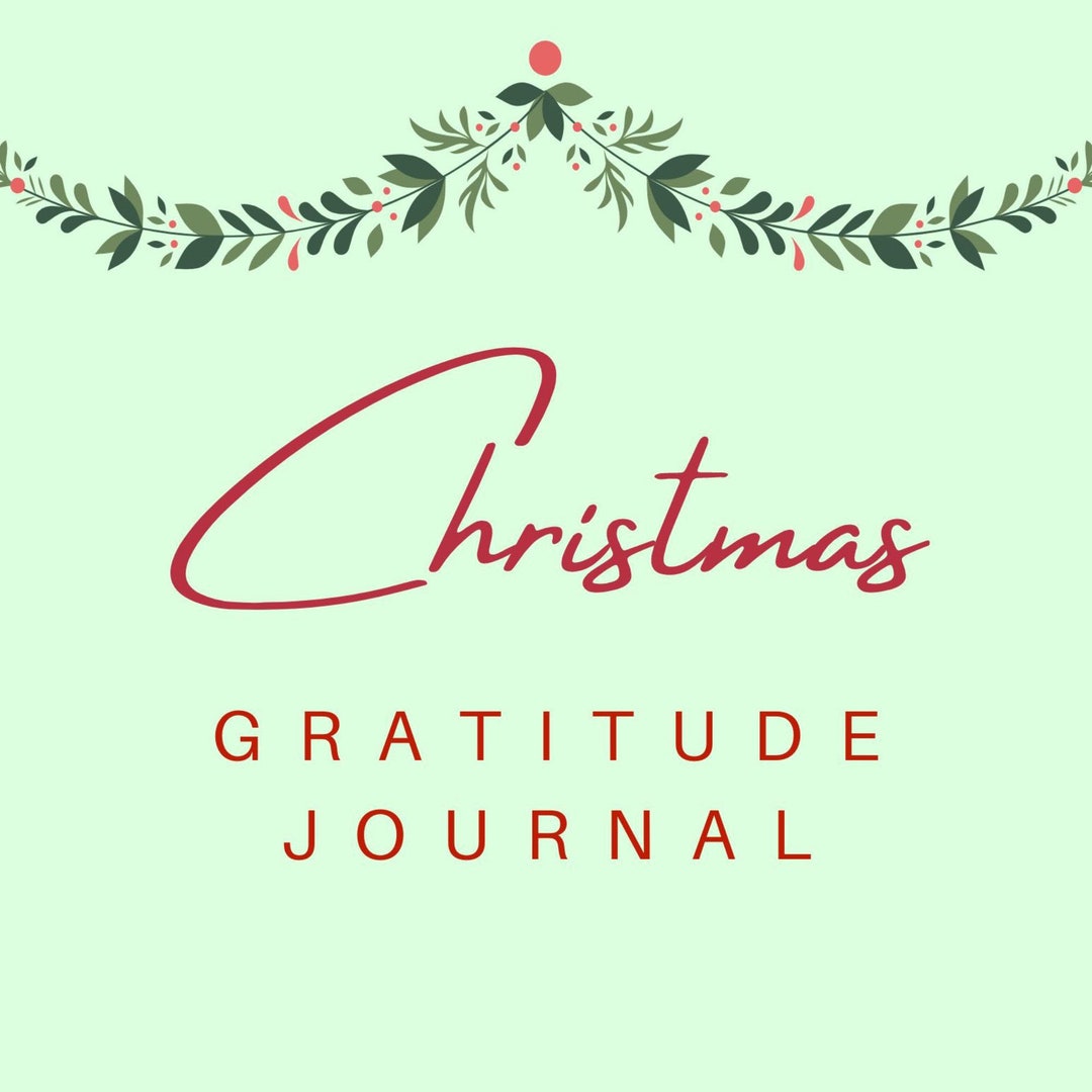 Printable Christmas Gratitude Journal Holiday Reflections Digital ...