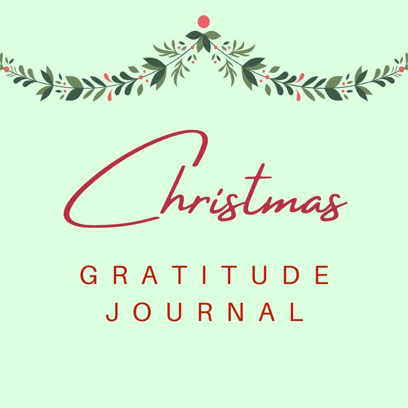 Printable Christmas Gratitude Journal | Holiday Reflections | Digital ...