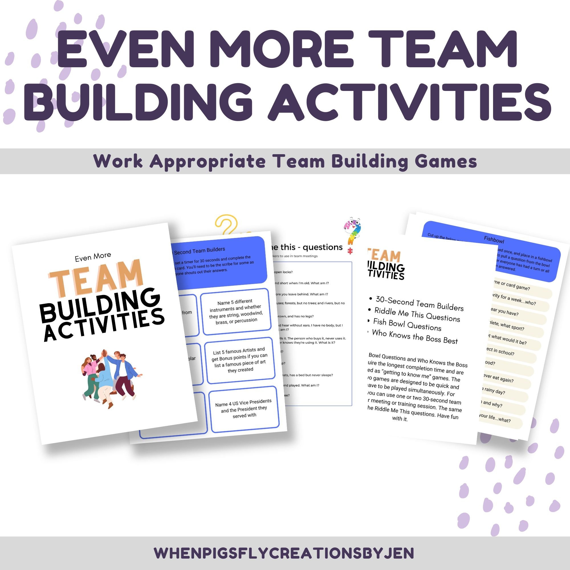 3-pack Bundle of Team Building Activities: Office Games Icebreaker ...
