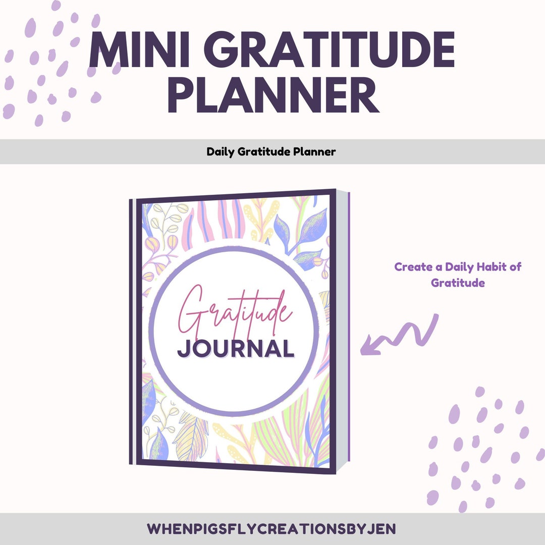 Mini Gratitude Journal | Daily Gratitude and Daily Reflection Pages ...