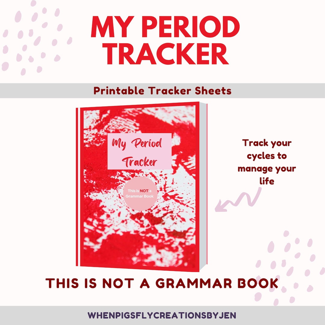 My Period Tracker: Your Personalized Menstrual Cycle Planner - Etsy