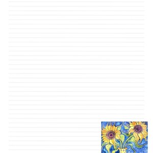 Funky Sunflower Printable Journal - Perfect Diary or Gratitude Journal ...