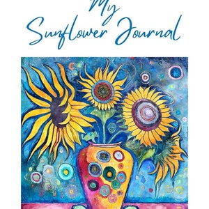Funky Sunflower Printable Journal - Perfect Diary or Gratitude Journal ...