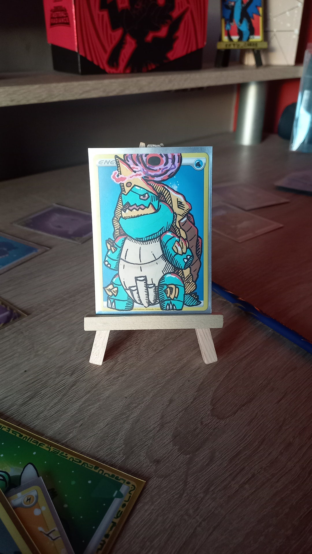 Gigantamax Drednaw Pokémon Custom Painted Card - Etsy