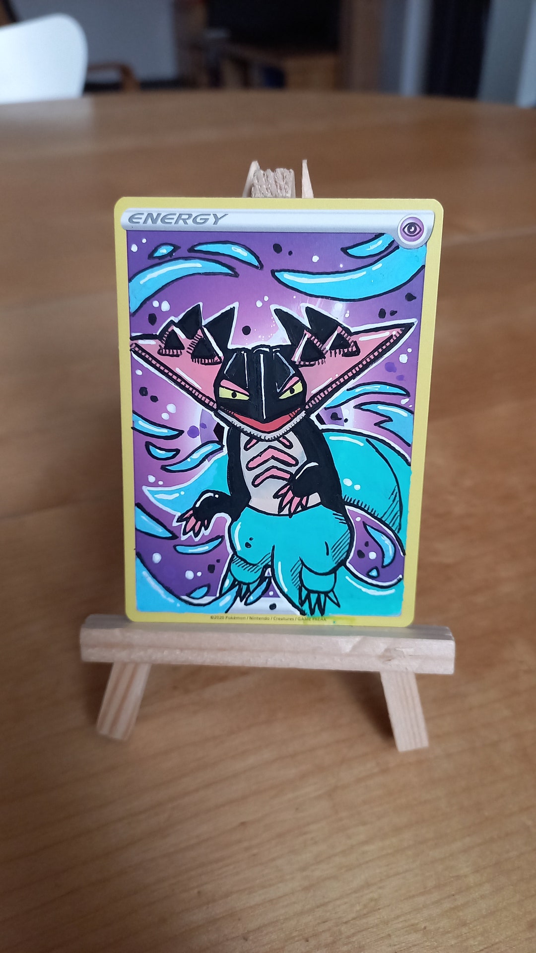 Dragapult Pokemon Custom Painted Card - Etsy