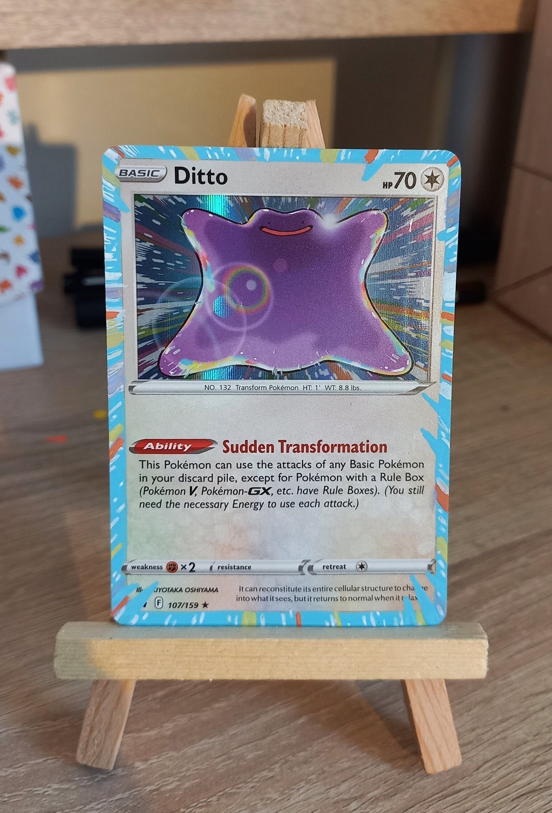 Ditto Pokémon Fan Art Altered Card - Etsy