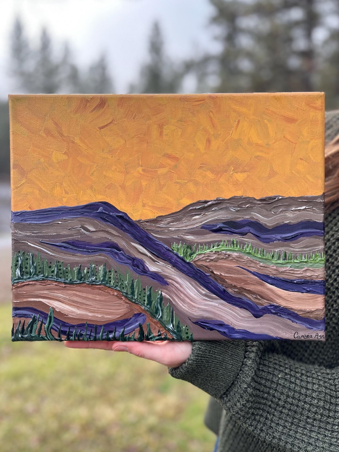 3D Art | Landscape Painting | Texture Art | Expressionist | Tactile Art ...