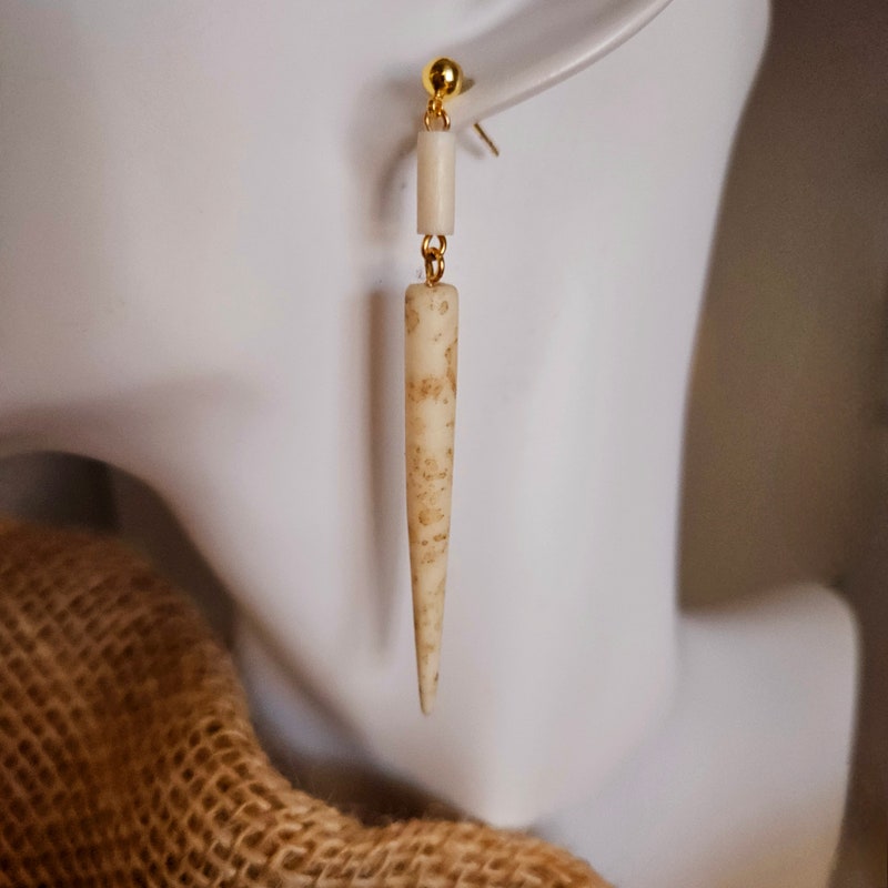 Bone Earrings - Etsy