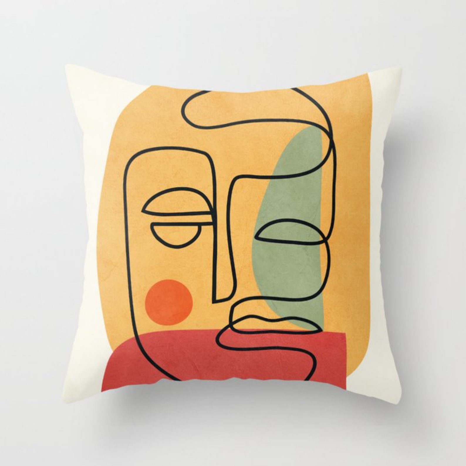 Decorative Mandala Artistic Geometry Pillow Case, Nordic Living Room ...