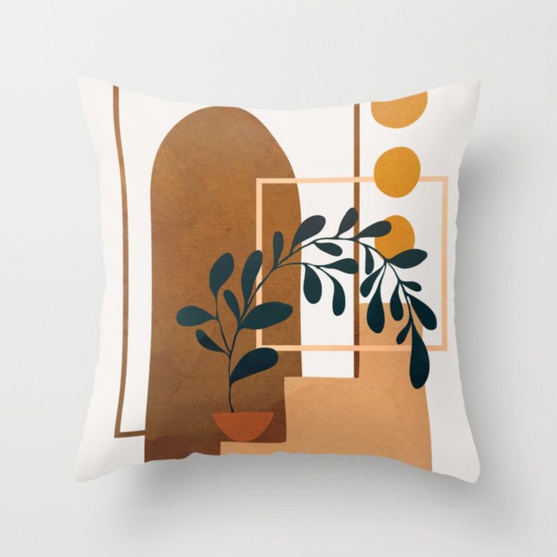 Decorative Mandala Artistic Geometry Pillow Case, Nordic Living Room ...