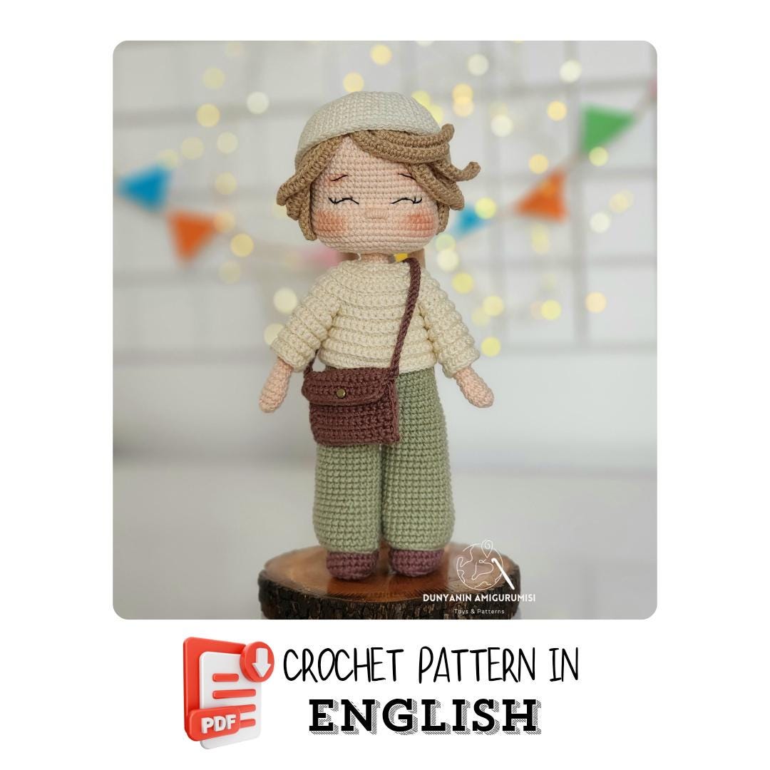 Crochet English PDF Pattern Boy Doll Amigurumi, Doll Making, Muslim Boy ...
