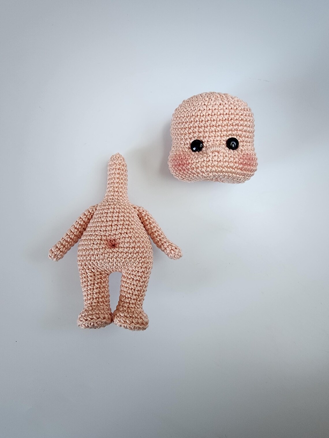 Amigurumi Doll Body Base Crochet Pattern: (PDF English-spanish) - Etsy