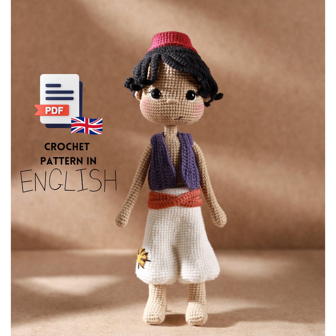 Crochet English PDF Pattern Prince Doll Amigurumi, Handmade Toy Making ...