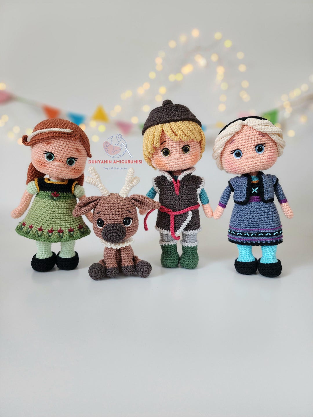 Amigurumi Handmade Gift Toy - Frozen Dolls Anna Doll, Elsa Doll ...