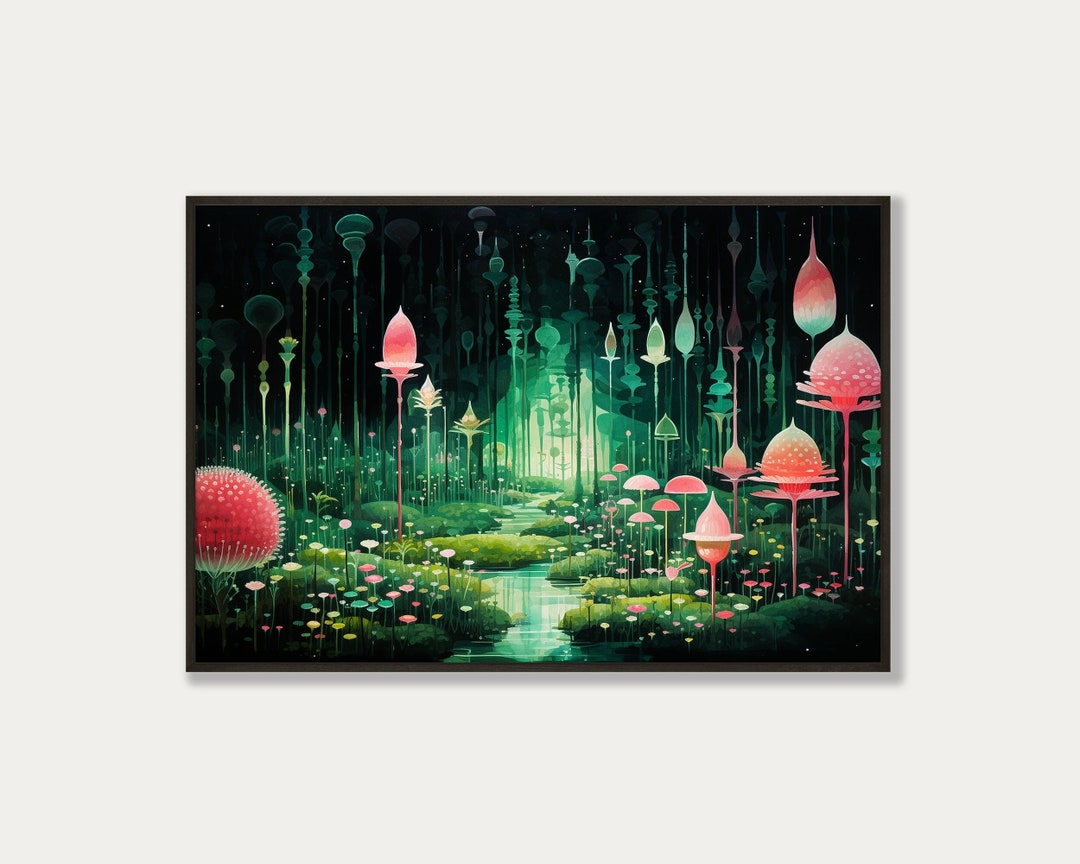 Enchanted Forest Surreal Art Print Surrealism Poster Forest - Etsy