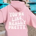 Positive Message Hoodies Positive Quotes Hoodies Word on Back Hoodies ...