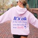 Positive Message Oversized Hoodie Mental Health Awareness Pullover ...