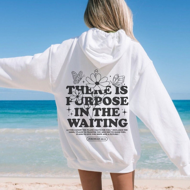 Jeremiah 29 11 Hoodie Cool Christian Sweatshirt Aesthetic Bible Verse ...