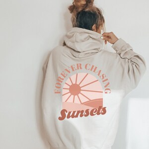 Forever Chasing Sunsets Hoodie Oversized Summer Hoodie Dress Beach ...